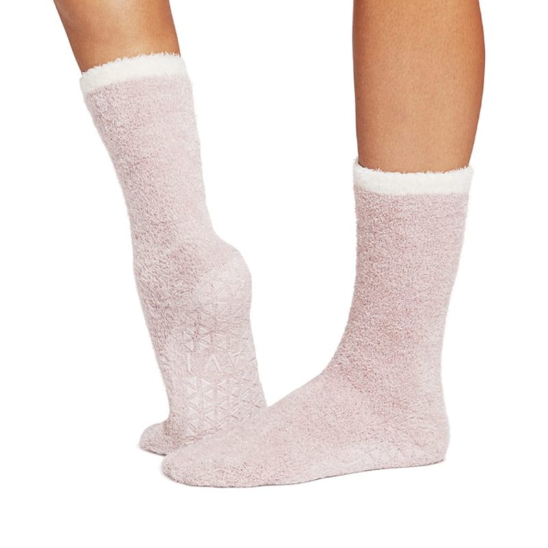 Die Anti-slip Lounge-Socken in Rosa – perfekt für Yoga & Pilates